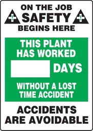 Industrial Notices - Days Without Injury