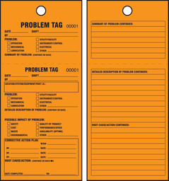 TPM Tags - Problem - Opportunity - Inspection - Productive Maintenance