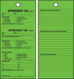 TPM Tags - Problem - Opportunity - Inspection - Productive Maintenance