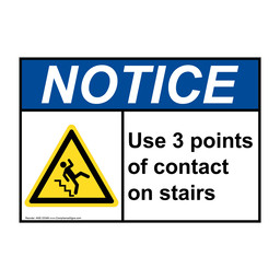 Transportation - Three Point Contact Signs and Labels