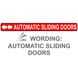 Enter/Exit - Automatic Door Signs and Labels