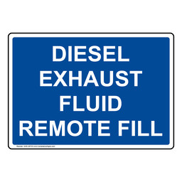 Diesel Fuel Signs Labels Symbols - Off Road - Low Sulfur