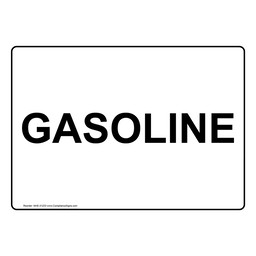 Gasoline Signs and Labels - Leaded - Unleaded - Mix - Pumps
