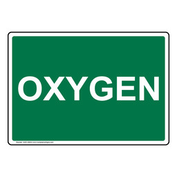 Chemical - Oxygen SDS Signs and Labels