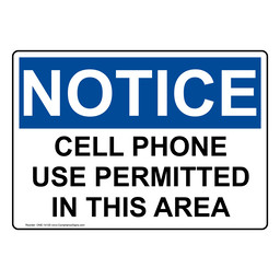 no electronics sign for testing