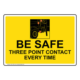 Transportation - Three Point Contact Signs and Labels