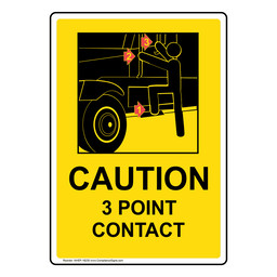 Transportation - Three Point Contact Signs and Labels