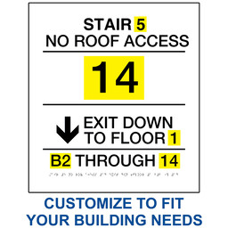 Fire/Emergency - Roof Access Signs and Labels