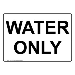 Water Pipeline Signs For Utilities - Water Line Markers - US Made