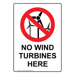 Wind Turbine Safety Signs - Turbine Maintenance - Wind Generator