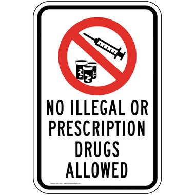 Sign For No Illegal Drugs