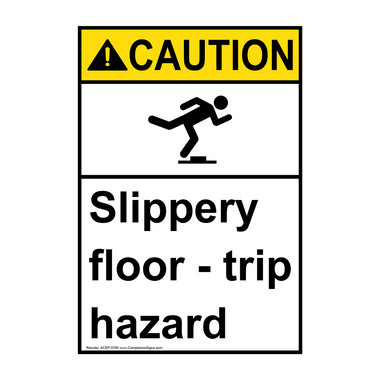 slippery surface sign
