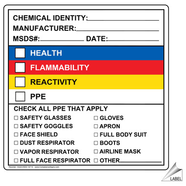 34 Chemical Hazard Label Color Codes Labels Design Ideas