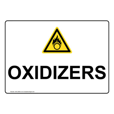 oxidizer symbol warning