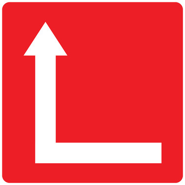 left corner arrow