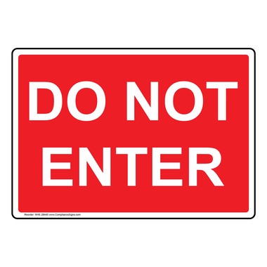 do not enter logo