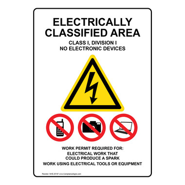 warning electrical work in progress sign