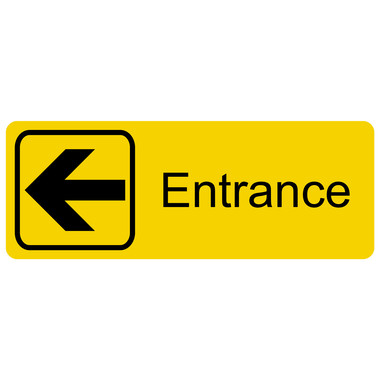 enter sign board