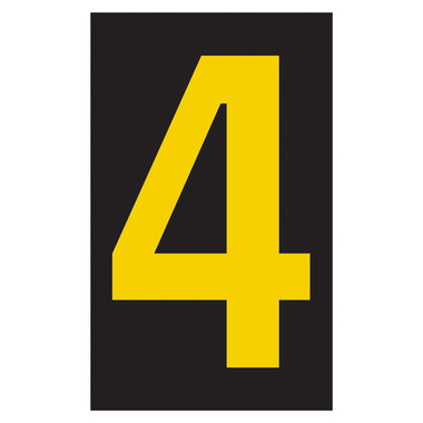 Number 4 Yellow