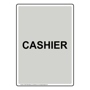 Cashier Sign