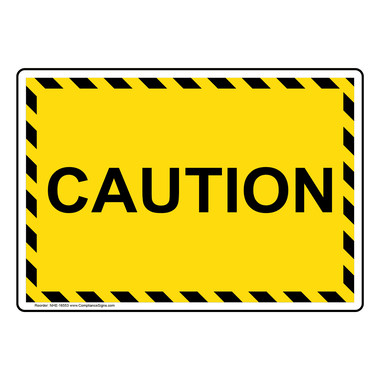 caution sign colour