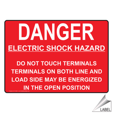 warning labels electrical