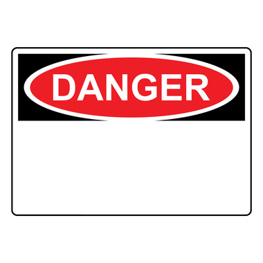 blank safety sign