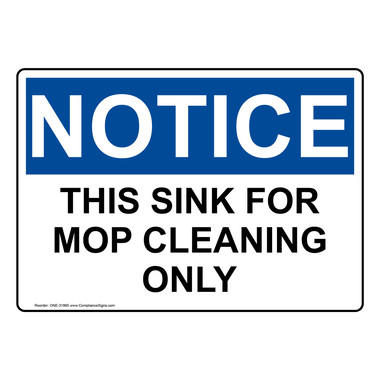 mopping sign
