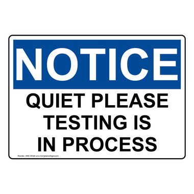 Quiet Testing Clipart
