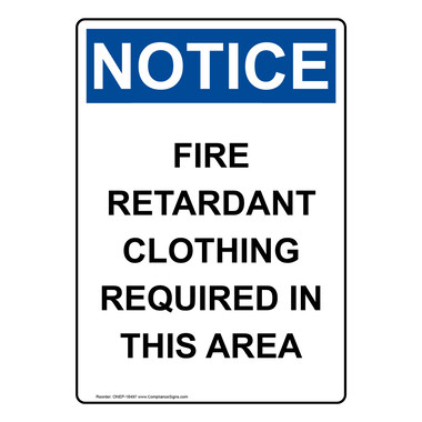 fire resistant sign