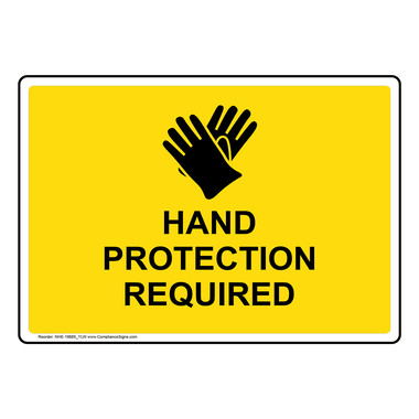 Hand Protection Sign