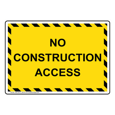 restricted access sign printable
