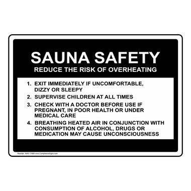 sauna rules