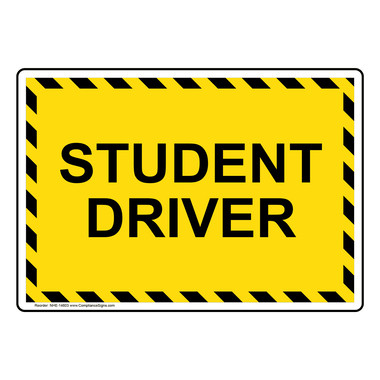 Design This Simple Student Driver Bumper Sticker Template, 48% OFF