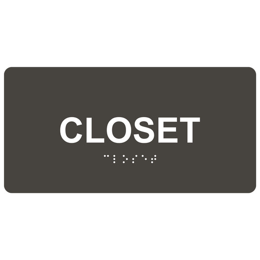 ADA Closet Braille Sign RSME-276_WHTonCHGRY