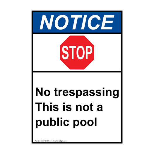 Vertical No Trespassing This Sign - ANSI Notice - No Trespassing