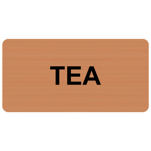 Tea Engraved Sign EGRE-16814-BLKonCPR Dining / Hospitality / Retail