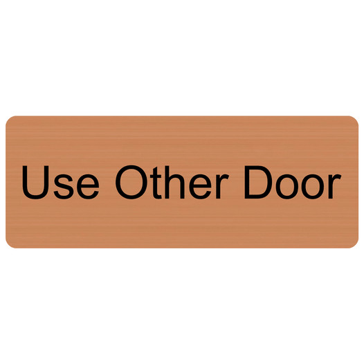 Use Other Door Engraved Sign EGRE-625-BLKonCPR Exit Gates or Doors