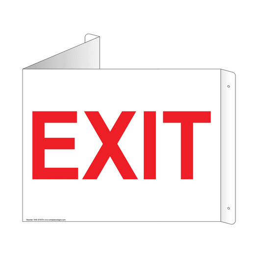 Exit Sign NHE-6740Tri Enter / Exit