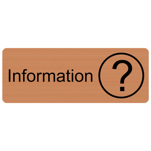 Information Engraved Sign EGRE-375-SYM-BLKonCPR Wayfinding Information