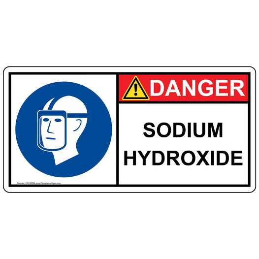 ISO Sodium Hydroxide PPE - General Sign IDE-50234
