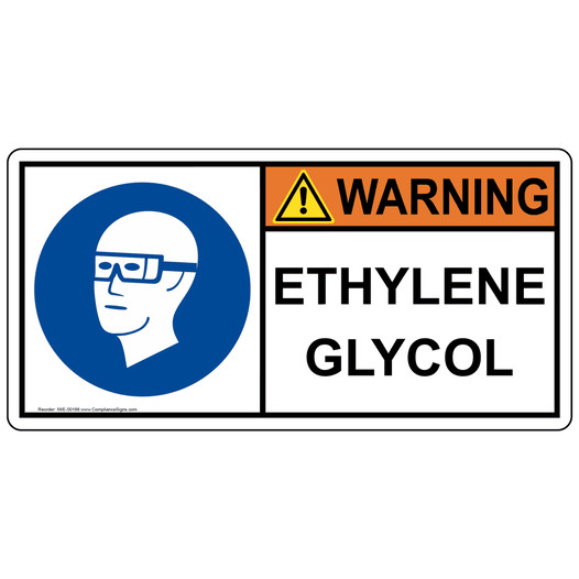 ISO Ethylene Glycol PPE - Eye Sign IWE-50186