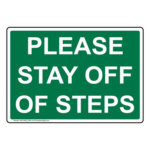 No Soliciting / Trespass Keep Off / Out Sign - Please Stay Off Of Steps