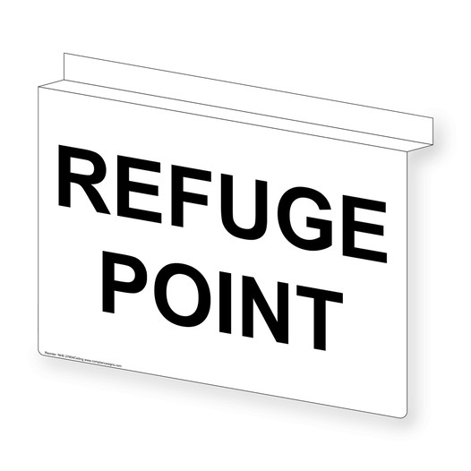 Refuge Point Sign NHE-27804Ceiling Emergency Response Rescue