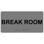ADA Break Room Braille Sign RSME-266_BLKonGray