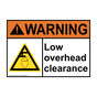 Warning Sign - Low Overhead Clearance - ANSI - Industrial Notices