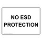 Industrial Notices ESD / Static Sign - No Esd Protection