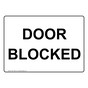Enter / Exit Exit Do Not Block Sign - Door Blocked