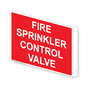 Fire Sprinkler Control Valve Sign NHE-16509Proj Fire Sprinklers