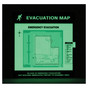 Emergency Evacuation Map Holder - Holds 8.5 x 11 Inch Sheet